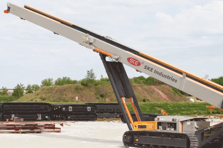 Tracked Conveyors: Tracked Stackers for Stockpiling - SKE Industries