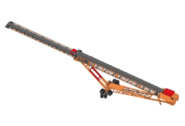 Fixed Radial Telescopic Stacker | Telestacker Conveyor - SKE Industries