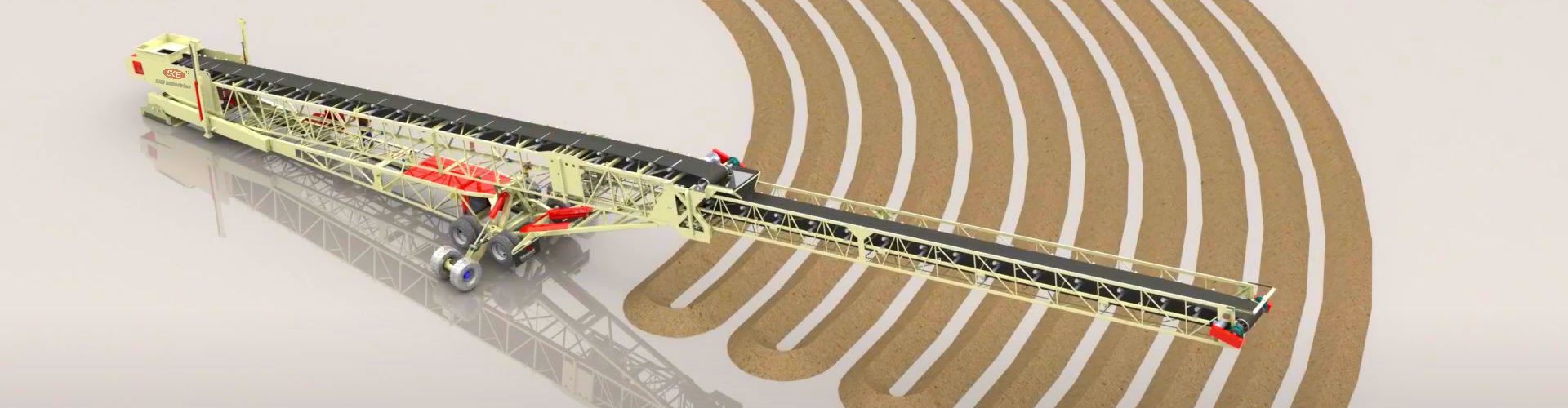 Radial Stacker | Radial Stacking Conveyor - SKE Industries