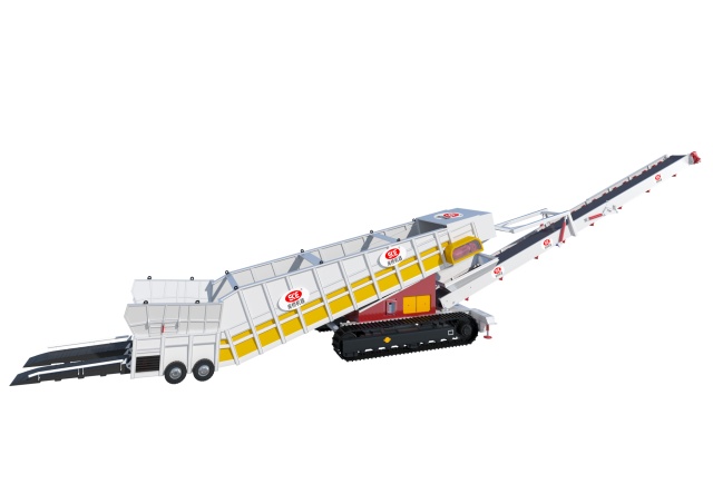 Truck Unloader | Tracked Bulk Reception Feeder | SKE Industries