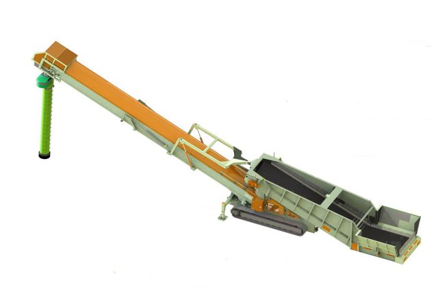 Truck Unloader | Tracked Bulk Reception Feeder - SKE Industries