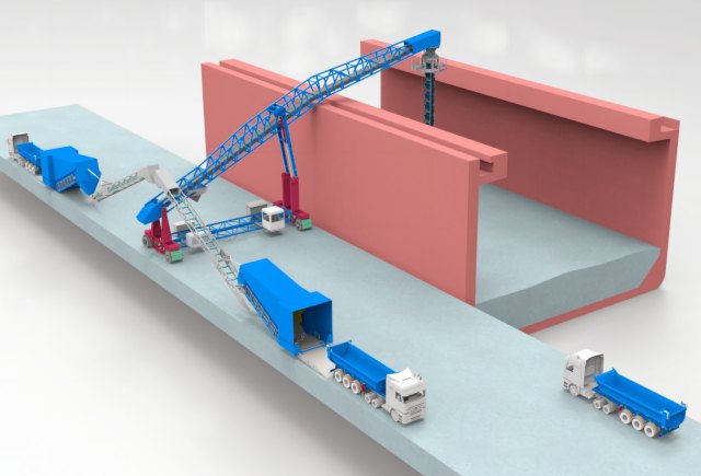 Cambered Boom Ship Loader | SKE Industries