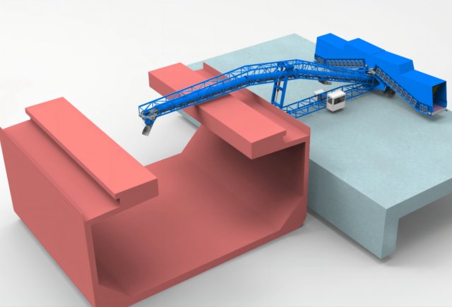 Cambered Boom Ship Loader | SKE Industries