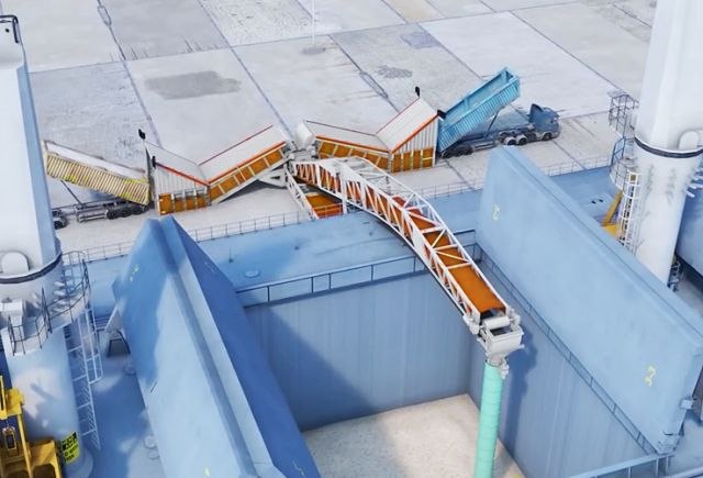 Cambered Boom Ship Loader - SKE Industries