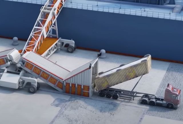 Cambered Boom Ship Loader - SKE Industries