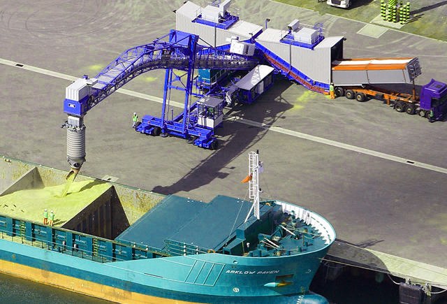 Cambered Boom Ship Loader - SKE Industries