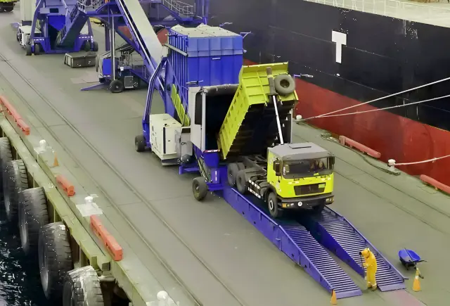 Cambered Boom Ship Loader - SKE Industries