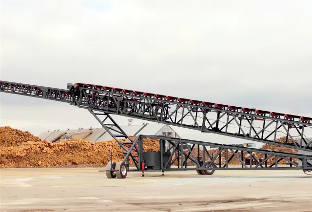 Fixed Radial Telescopic Stacker | Telestacker Conveyor - SKE Industries