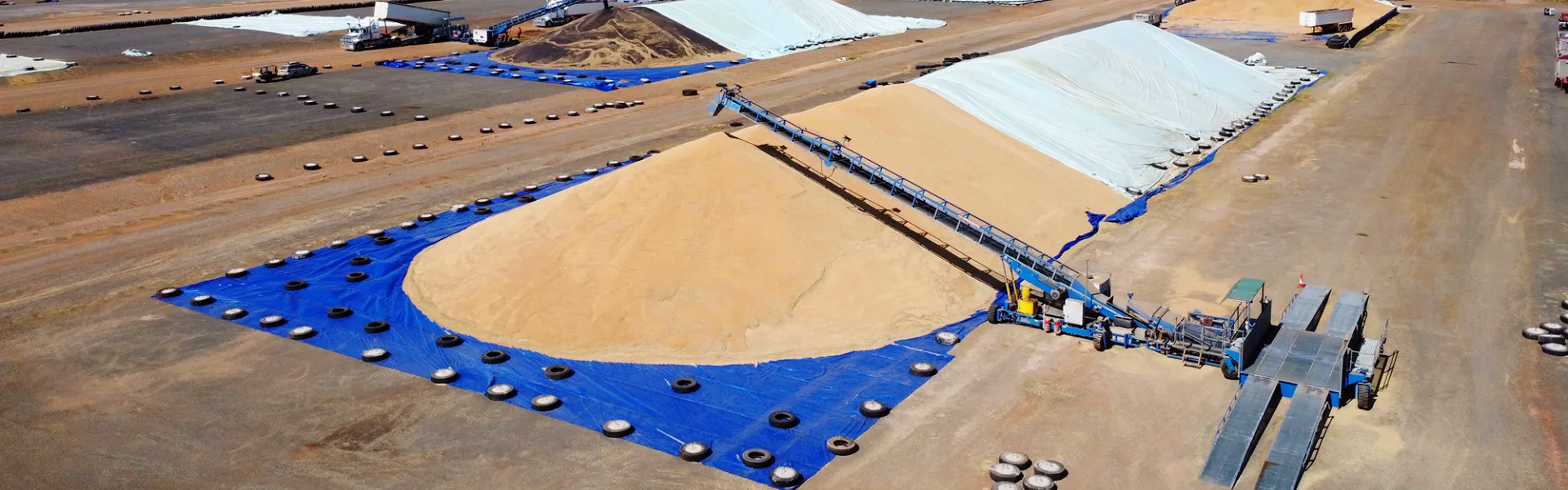 Grain Bunker Stacker | Grain Pile Stacking Conveyor | SKE Industries