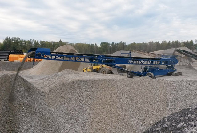 KTB R Series Tracked Radial Stacker | SKE Industries