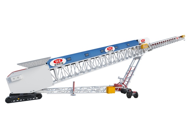 Portable Radial Telescopic Stacker | Telestacker Conveyor | SKE Industries